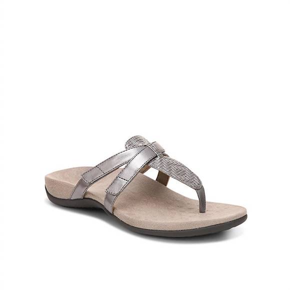 Vionic | Shoes | New Vionic Womens Karley Sandal In Silver | Poshmark